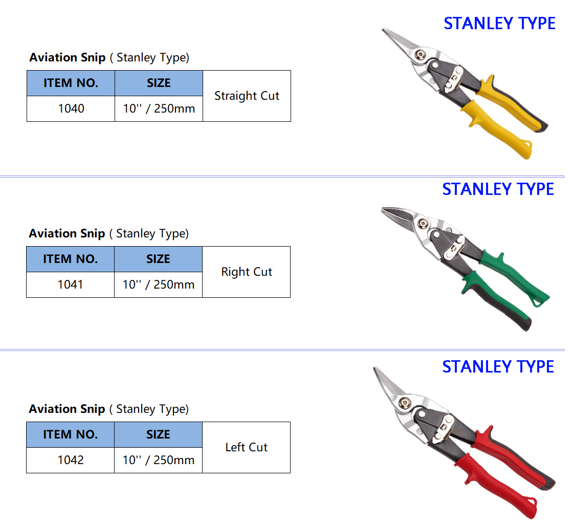 Aviation snip SSS CHINA AVIATION TIN SNIPS MANUFACTURER DOLLY TOOLS